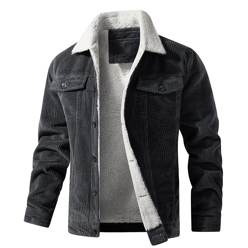 Men's Cozy Corduroy Plush Inner Lining Jacket